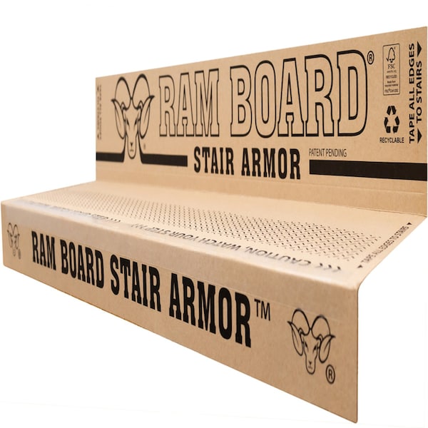 Ram Board Ram Board Stair Armor 19 in. H X 34 in. W Polypropylene Stair ...