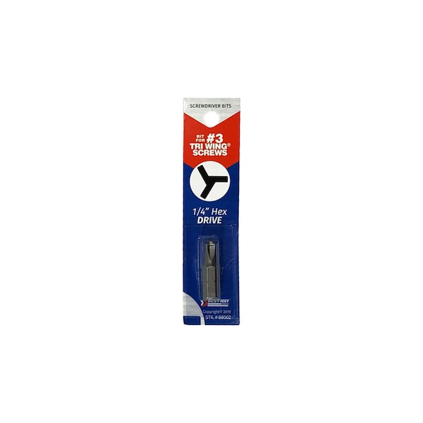 Best Way Tools Tri-Wing Torx No 3 X 1 in. L Screwdriver Bit Carbon ...