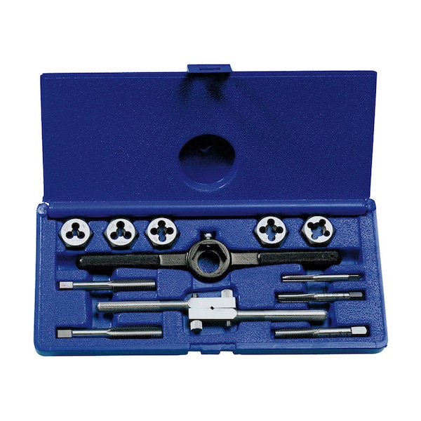 Irwin Irwin Hanson High Carbon Steel SAE Tap and Die Set 1 in. 12 pc ...
