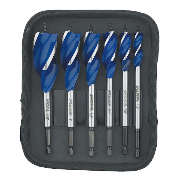 Irwin Irwin Speedbor Carbon Steel Spade Bit Set Quick-Change Hex Shank ...
