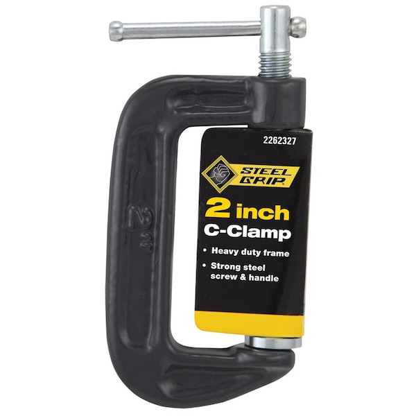 Steel Grip 2 in. X 1 in. D Adjustable C-Clamp 1 lb 1 pc 2262327 | Zoro