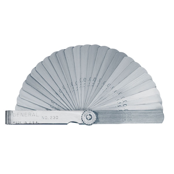 General Tools General Economy Straight Leaf Feeler Gauge 1 pc 230 | Zoro