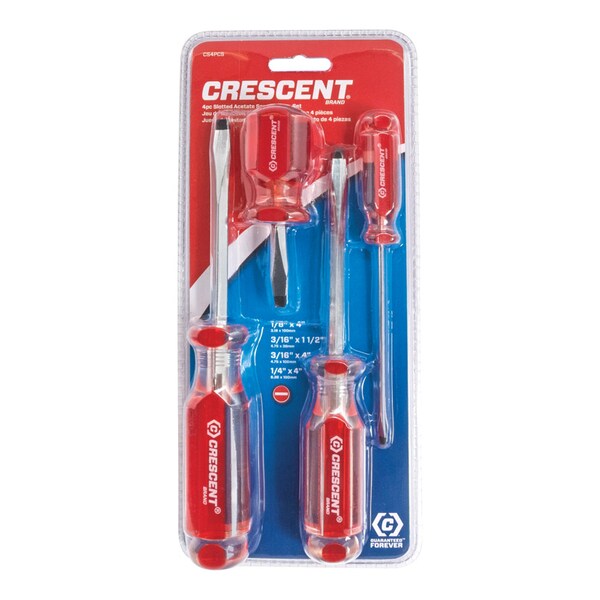 Crescent Crescent Slotted Screwdriver Set 4 pc CS4PCS | Zoro