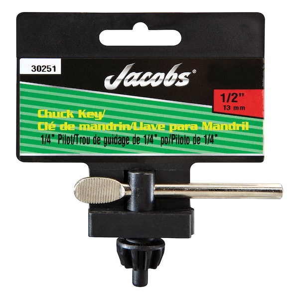 Jacobs Jacobs 1/2 in. X 1/4 in. K32 Chuck Key T-Handle Steel 1 pc 30251 ...