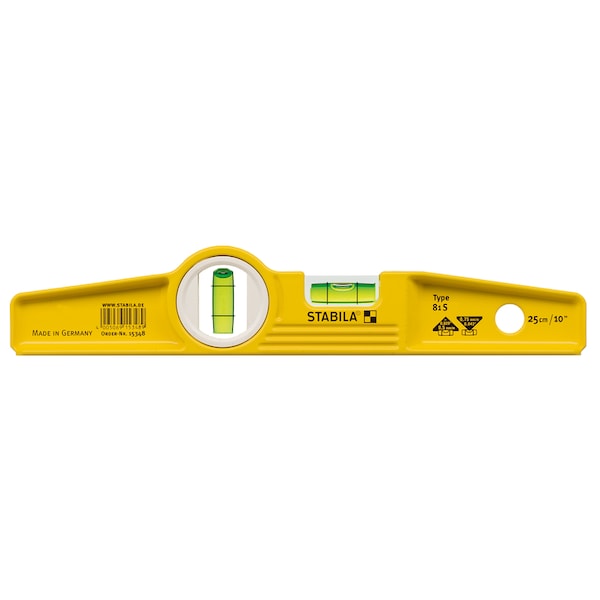 Stabila 10 in. Aluminum Type 81 S Torpedo Level 2 vial 25010 | Zoro