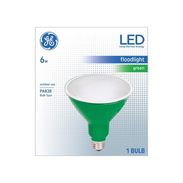 Current GE PAR 38 E26 (Medium) LED Floodlight Bulb Green 1 pk 93100881 ...