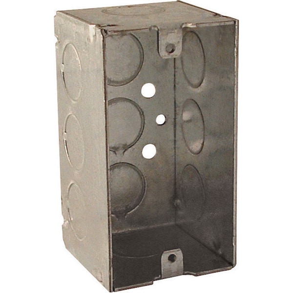 Raco Electrical Box, 16.5 cu in, Wall Box Type, 1 Gang, Steel ...