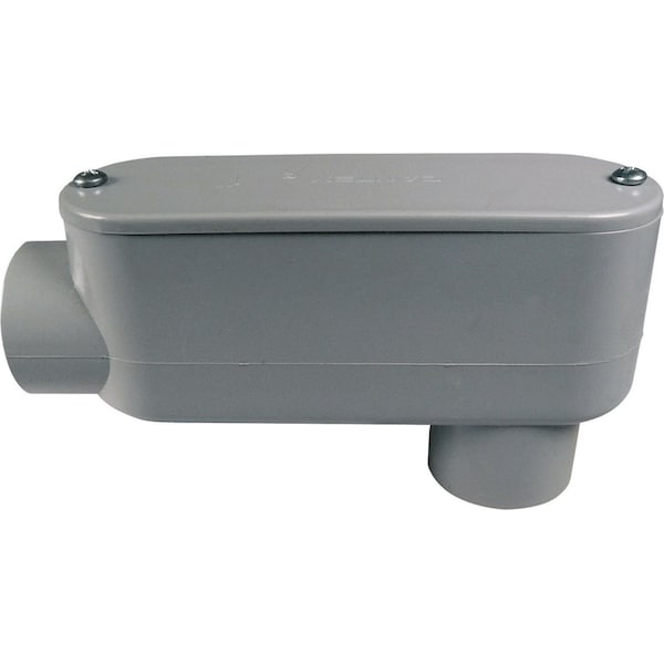 Cantex 1-1/4 in. D PVC Conduit Body For PVC 1 pk 5133666U | Zoro