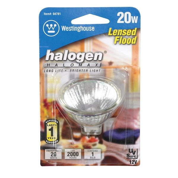 Westinghouse 20 W MR16 Floodlight Halogen Bulb 180 lm White 1 pk 04781 ...
