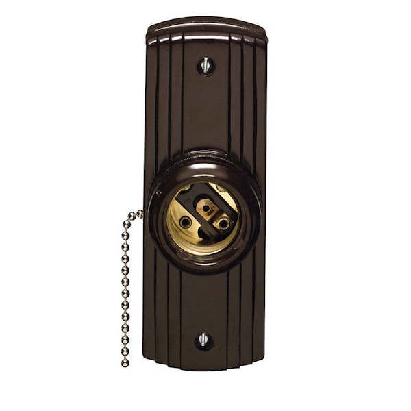 Leviton Leviton Pull Chain Lampholder 600 W 250 V Medium C20-05235-000 ...