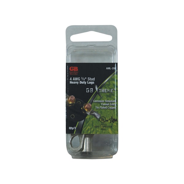 Gardner Bender Xtreme 4 Ga. Insulated Wire Electrical Lug Silver 2 pk ...