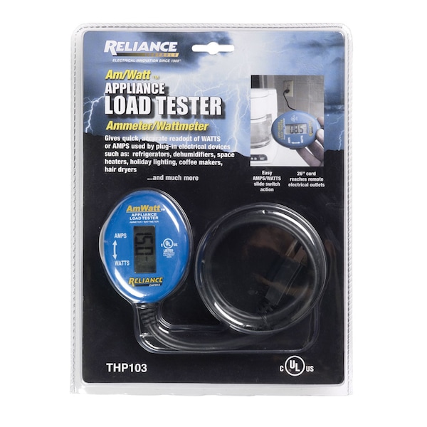 Reliance Controls Reliance Controls Ammeter/Wattmeter Digital Appliance ...