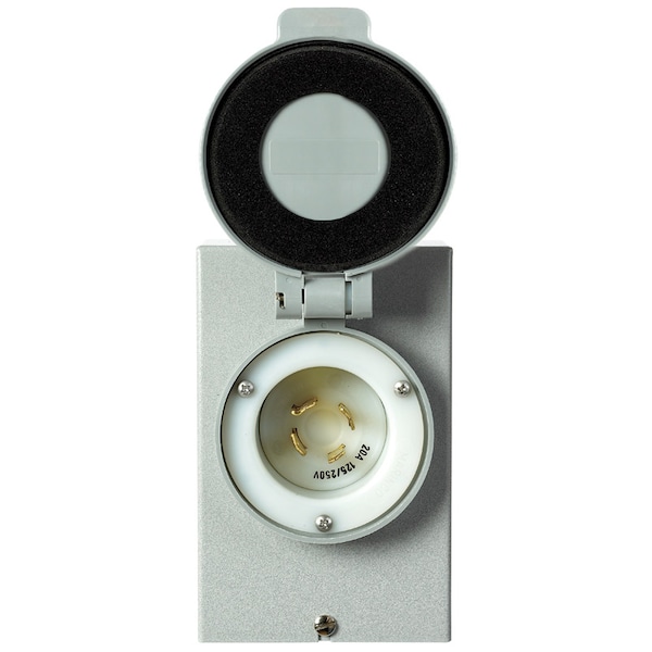 Reliance Controls Power Inlet Box, 120/250V AC, 20A PB-20 | Zoro