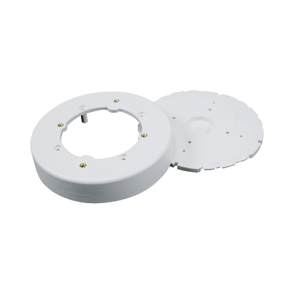 Wiremold Legrand Round Plastic Electrical Box Ivory NM4 | Zoro