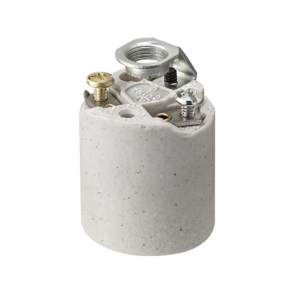Leviton Leviton Porcelain Incandescent Medium Base Keyless Socket 1 pk ...