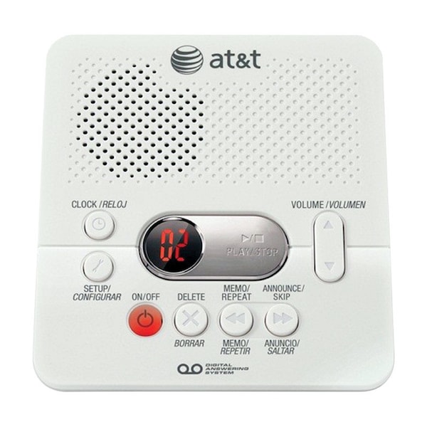 At&T Answering System White (1740) | Zoro