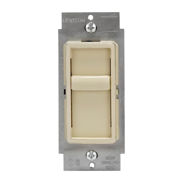 Leviton Leviton Decora SureSlide Ivory 600 W Slide Dimmer Switch 1 pk ...