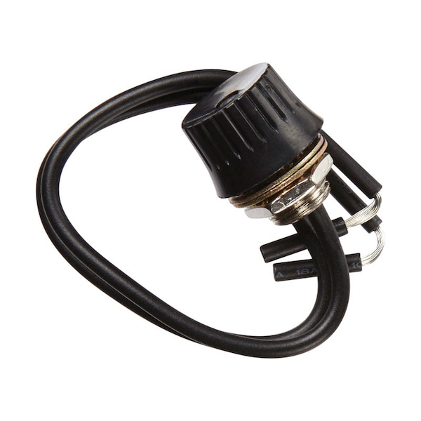 Jandorf 3 amps Single Pole Rotary Appliance Switch Black 1 pk 61216 | Zoro