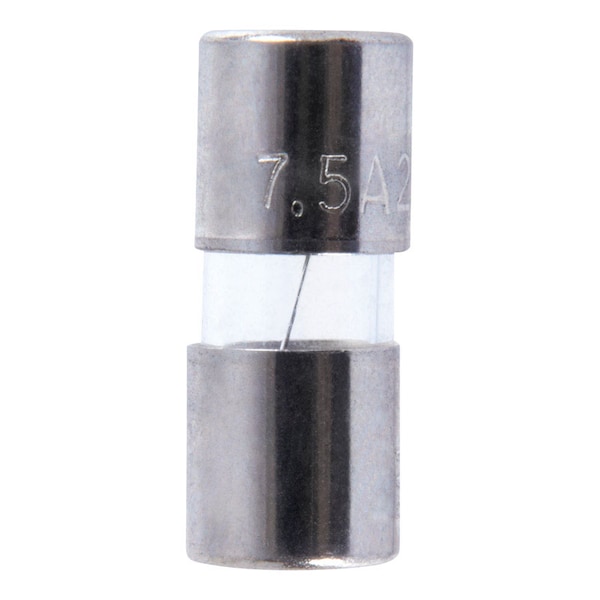 JANDORF 7.5A Glass Fuse, 125V AC Fast-Acting, AGA (FSH) series - 60619