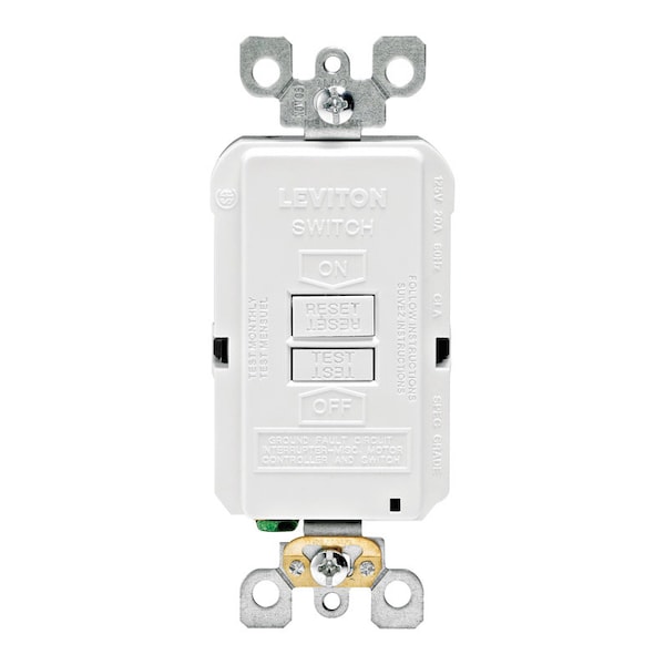 Leviton Leviton SmartlockPro 20 amps 125 V Duplex White GFCI Outlet 5 ...