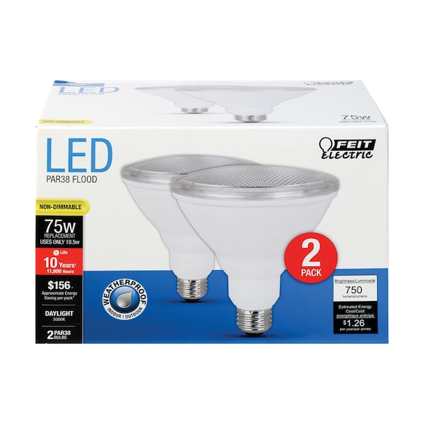 Feit Electric Feit PAR38 E26 (Medium) Smart-Enabled LED Bulb Daylight ...
