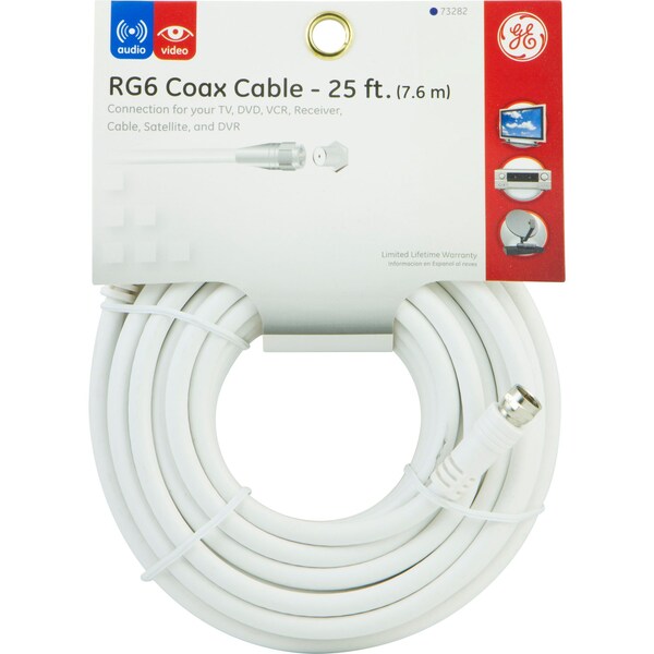 Ge 25 ft. Coaxial Cable 33604 | Zoro
