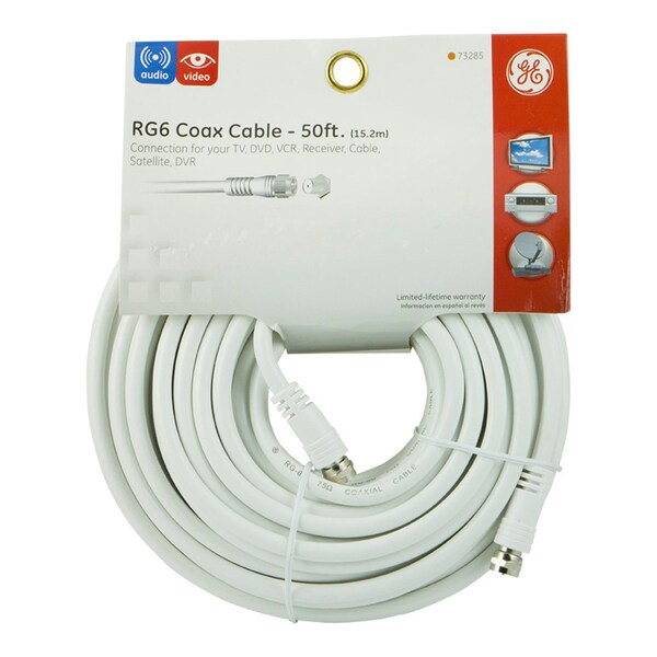 Ge 50 ft. Coaxial Cable 33605 | Zoro