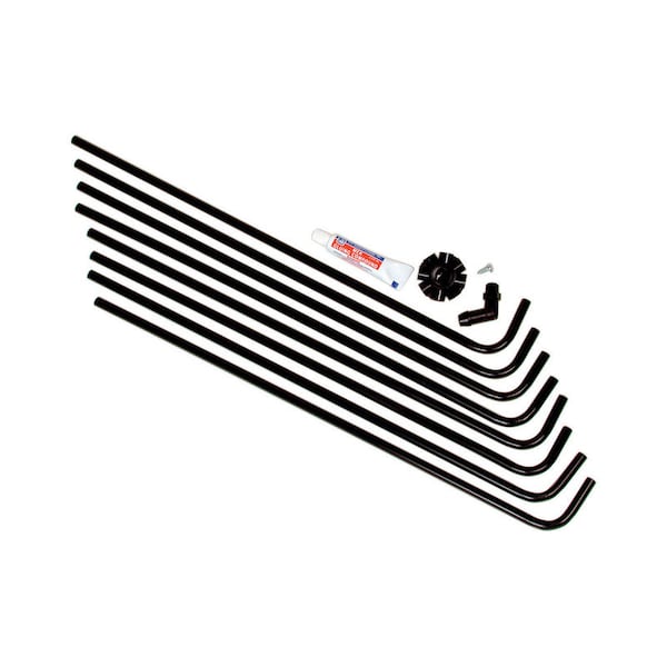 Dial Mfg Dial 8 Way Down 24 in. H X 5 in. W Black Plastic Evaporative ...