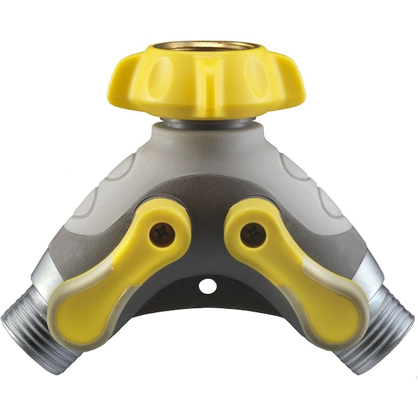 Gilmour 3/4 in. Rezimar Threaded Male/Female Hose Adapter Y Connector ...