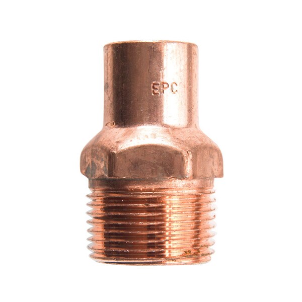 B & K NIBCO 3/4 in. Sweat X 1 in. D MIP Copper Male Adapter 1 pk ...