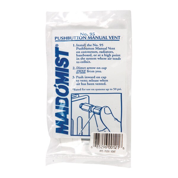 Maid-O-Mist Maid O' Mist 1/8 in. Other Brass Air Vent #95 | Zoro