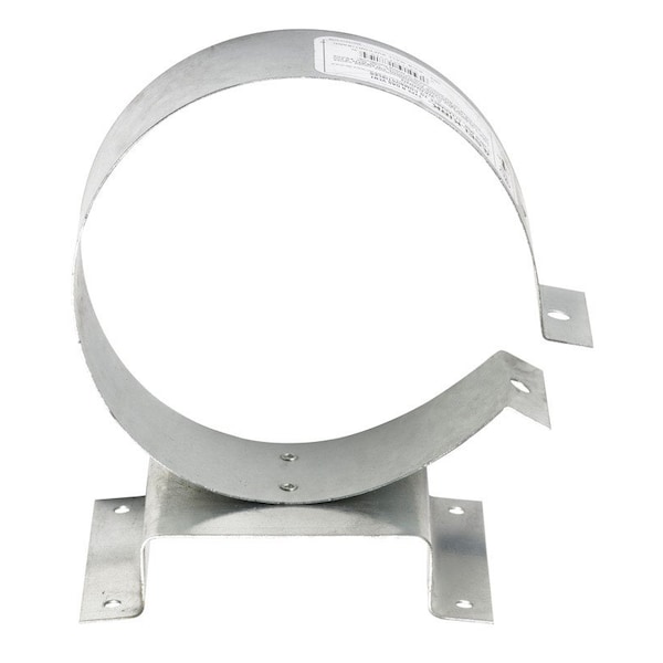 Selkirk 5 in. Aluminum/Galvanized Steel Stove Pipe Wall Support Kit ...