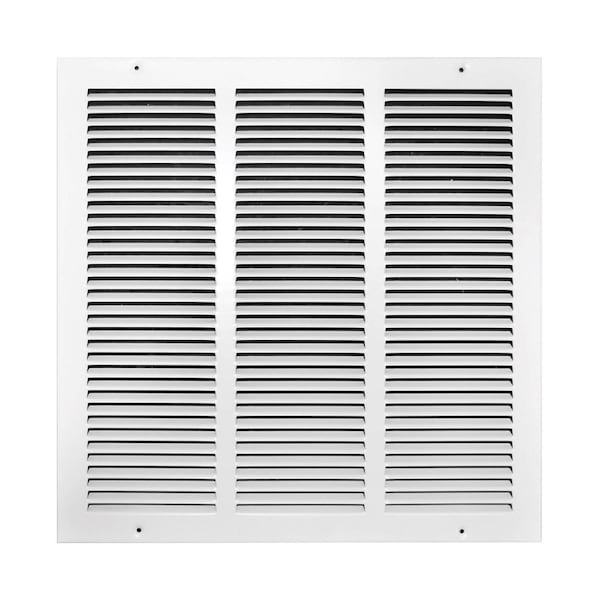 True Aire Tru Aire 16 in. H X 16 in. W 1-Way Powder Coat White Steel ...