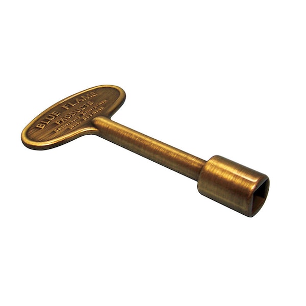 Blue Flame Blue Flame Silver Antique Brass Zinc Gas Valve Key BF.KY.04 ...