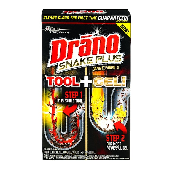 Drano Drano Snake Plus Gel Drain Cleaning Kit 16 oz 70241 | Zoro