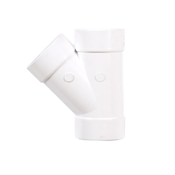 Plastic Trends NDS Schedule 35 4 in. Hub each X 4 in. D Hub PVC Wye 1 ...