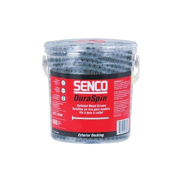 Senco Wood Screw, #8, 3 in, Galvanized Square Drive 08D300W | Zoro