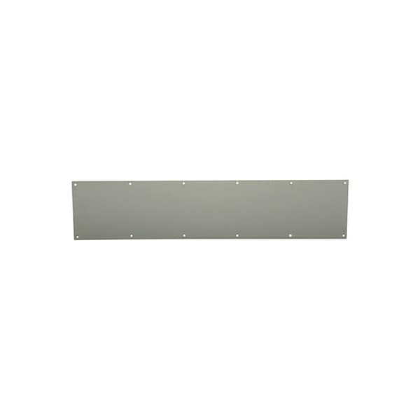 Ives 34 in. L Satin Gray Stainless Steel Push Plate 1 pc ...