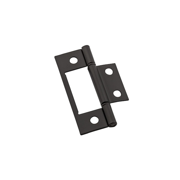 National Hardware 3 in. L Oil Rubbed Bronze Surface-Mounted Hinge 2 pk ...