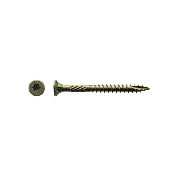 Big Timber Wood Screw, #9, Bronze Steel Torx Drive, 118 PK 1BTX92 | Zoro