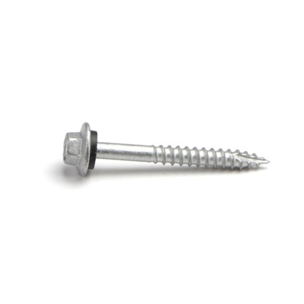 Grip-Rite Sheet Metal Screw, #9 x 1 in, Flange Hex Head, External Hex ...