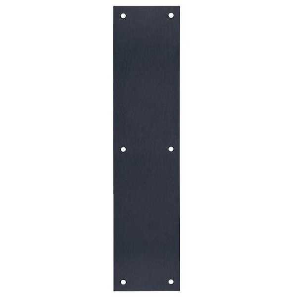 Remington Tell Manufacturing Matte Black Stainless Steel Push Plate 1 ...