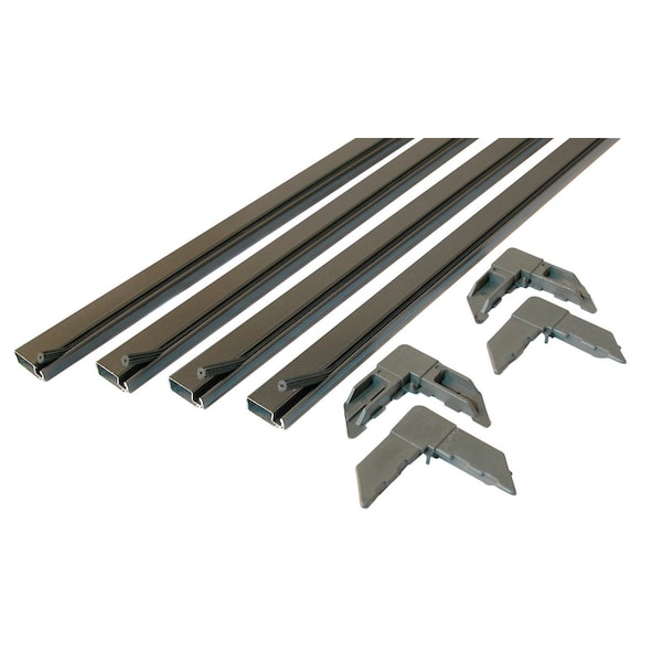 Prime-Line Bronze Aluminum 5/16 in. W X 3/4 in. L Screen Frame Kit 1 pk ...