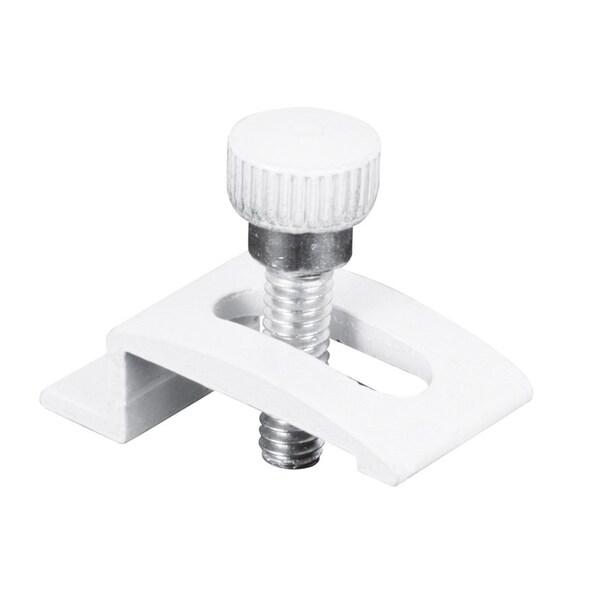 Prime-Line White Aluminum Storm Door Clip For 1/4 inch 8 pk PL7940 | Zoro