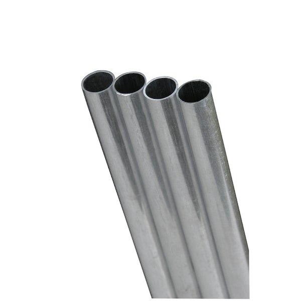 K&S Precision Metals K&S 3/8 in. D X 1 ft. L Round Aluminum Tube 83033 ...