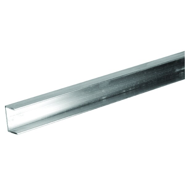 Steelworks 0.0625 in. X 1/4 in. W X 8 ft. L Mill Aluminum Trim Channel ...