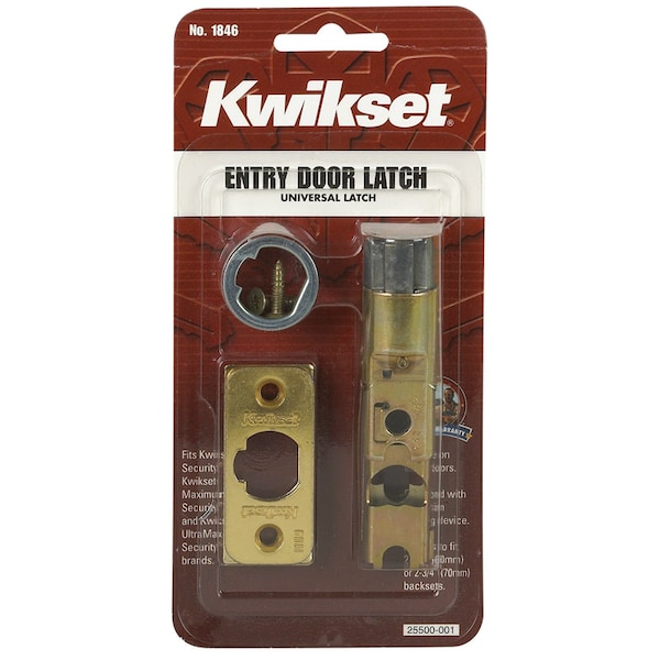 Kwikset Kwikset Bright Brass Gold Steel Entry Latch 1 pk 81825-001 | Zoro