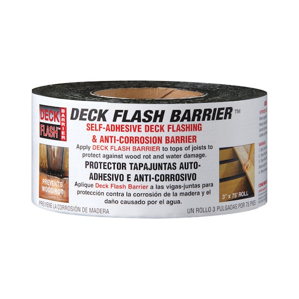 Deck Flash Barrier Deck Flash 3 in. W X 75 ft. L Tape Self Adhesive ...