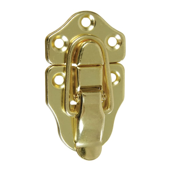 National Hardware Brass-Plated Steel Draw Catch 1.76 in. 3.64 in. 2 pk ...