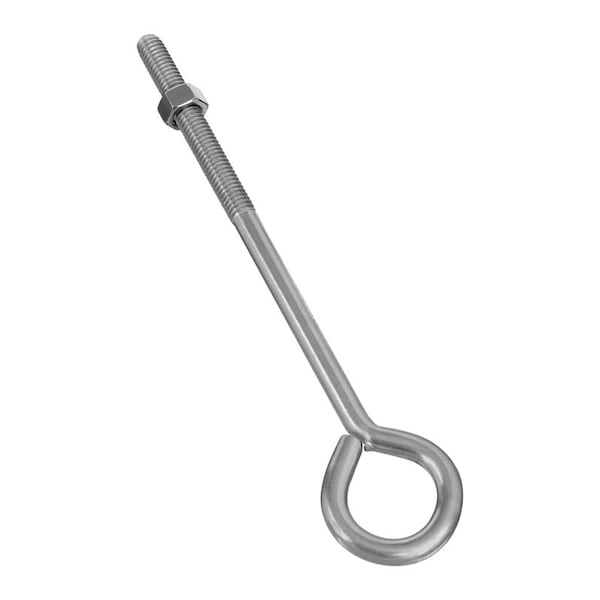 National Hardware Eye Bolt, Stainless Steel, 3/8 X 8" N221-671 | Zoro
